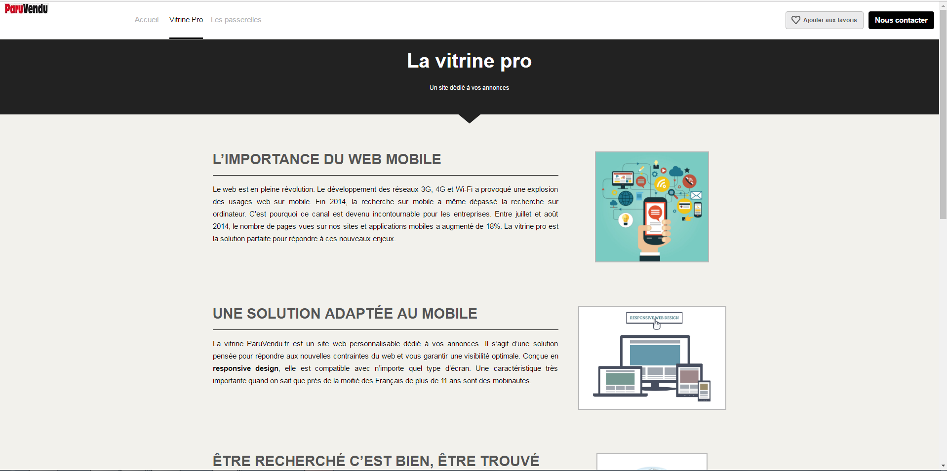 De nouvelles améliorations pour la vitrine pro