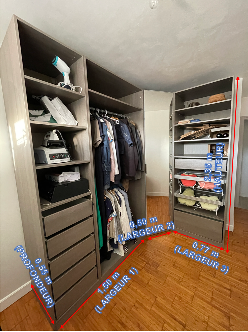 Achetez dressing d'angle quasi neuf, annonce vente à Millery (69 ...