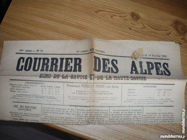 Journaux occasion en Rhône-Alpes , annonces achat et vente de journaux ...