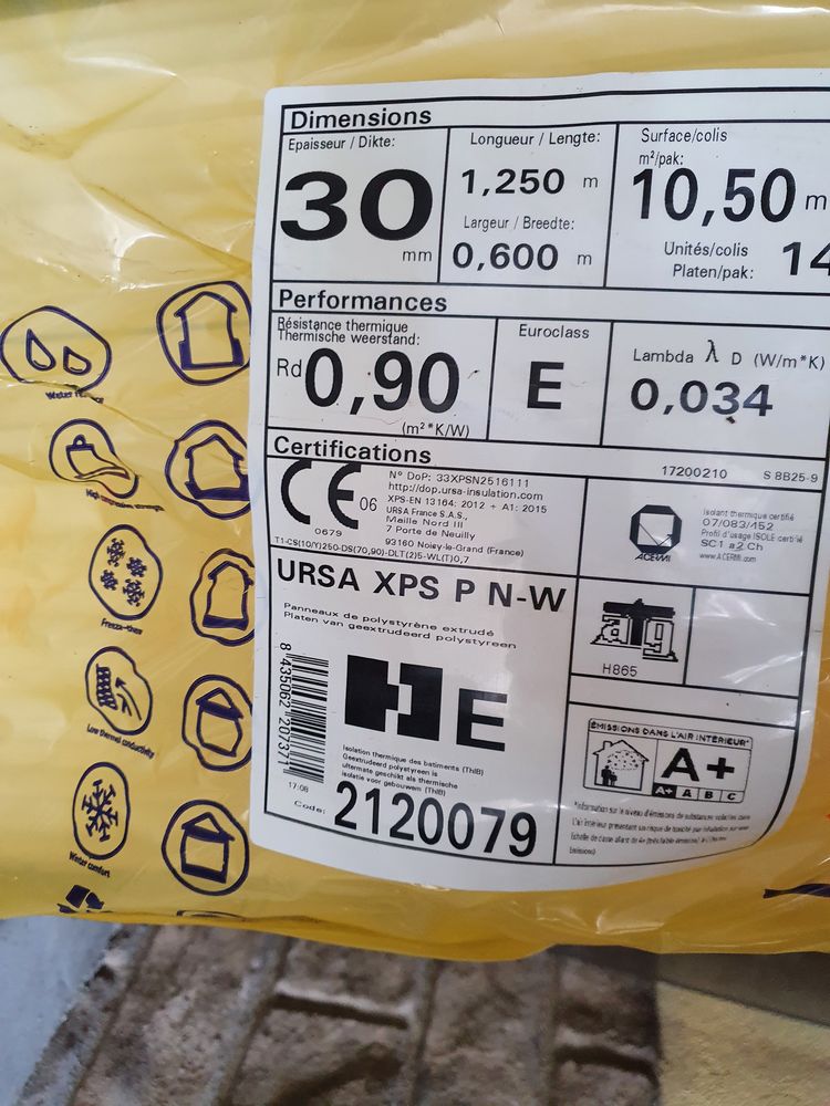 Polystyrene Extrude d’occasion