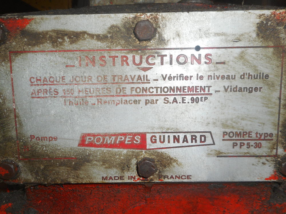 Achetez j'ai pompe guinard occasion, annonce vente à Saran (45) WB173246464