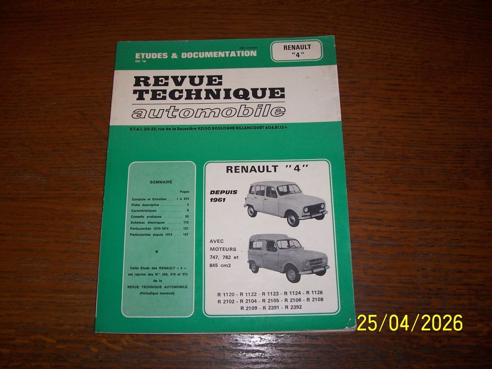 Achetez revue technique occasion, annonce vente à Chavannes (18 ...