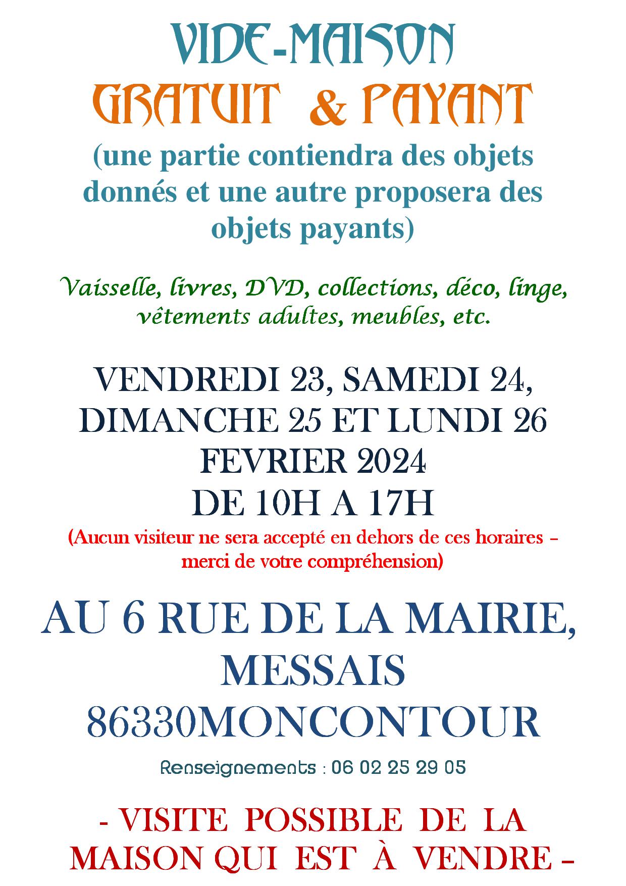 Vide Maison Dans Le 86